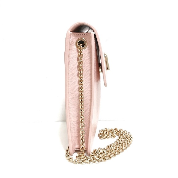 Furla | Bags | Furla Crossbody Ballerina Pink Chain Bag Vertical Mini ...